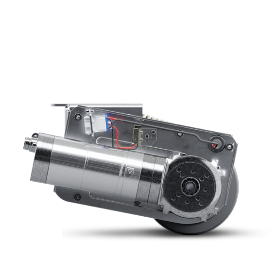 Motorised castors with electric drive